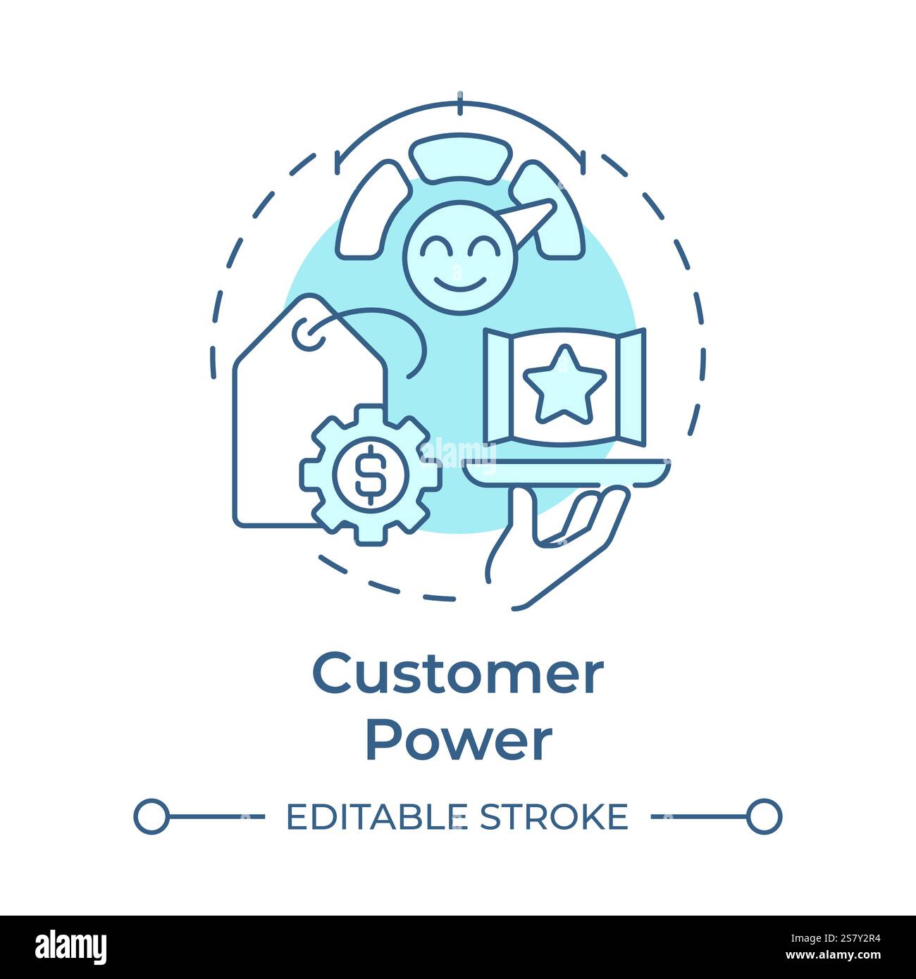 Soft power sign round Cut Out Stock Images & Pictures - Alamy