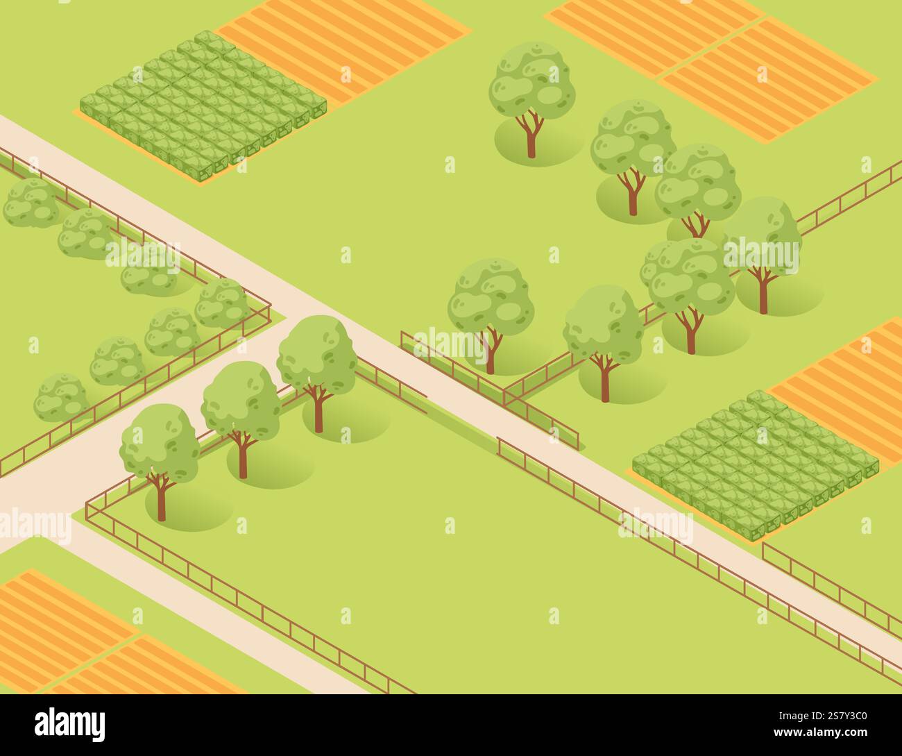 Agricultural pathways Stock Vector Images - Alamy