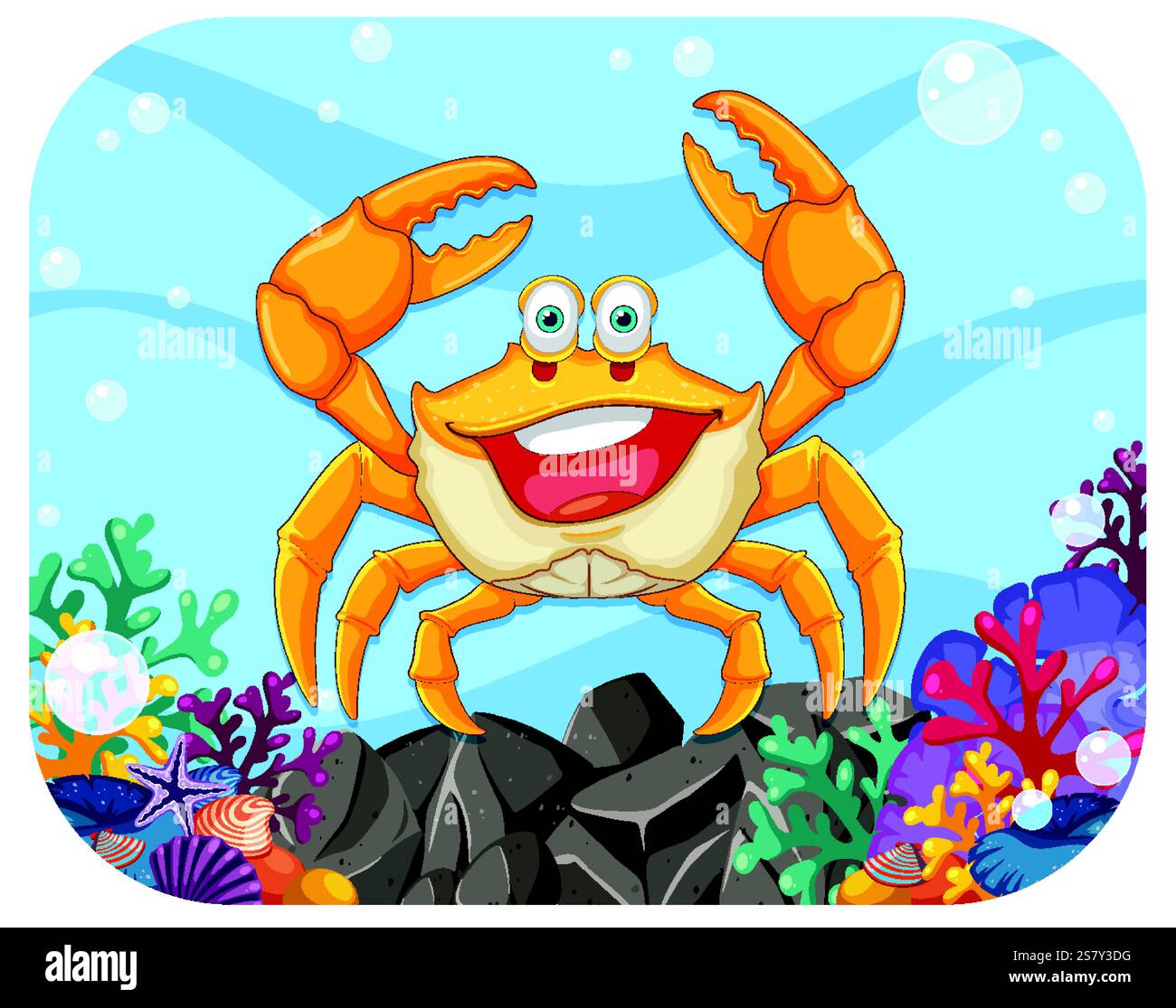 Tropical ocean underwater rocks Cut Out Stock Images & Pictures - Alamy