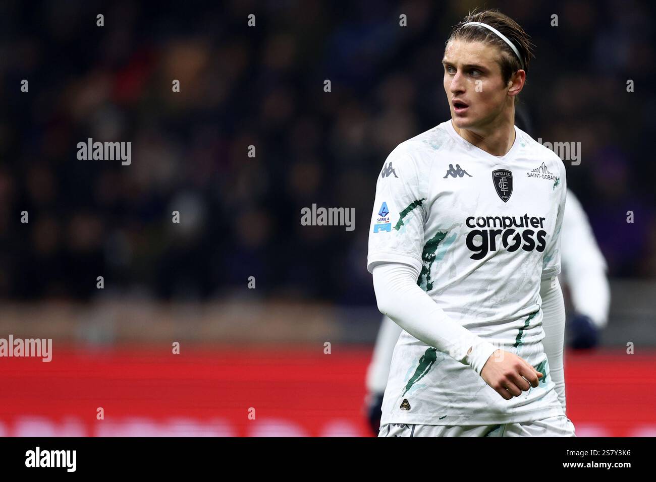 Milano, Italy. 19th Jan, 2025. Lorenzo Colombo of Empoli Fc looks on ...