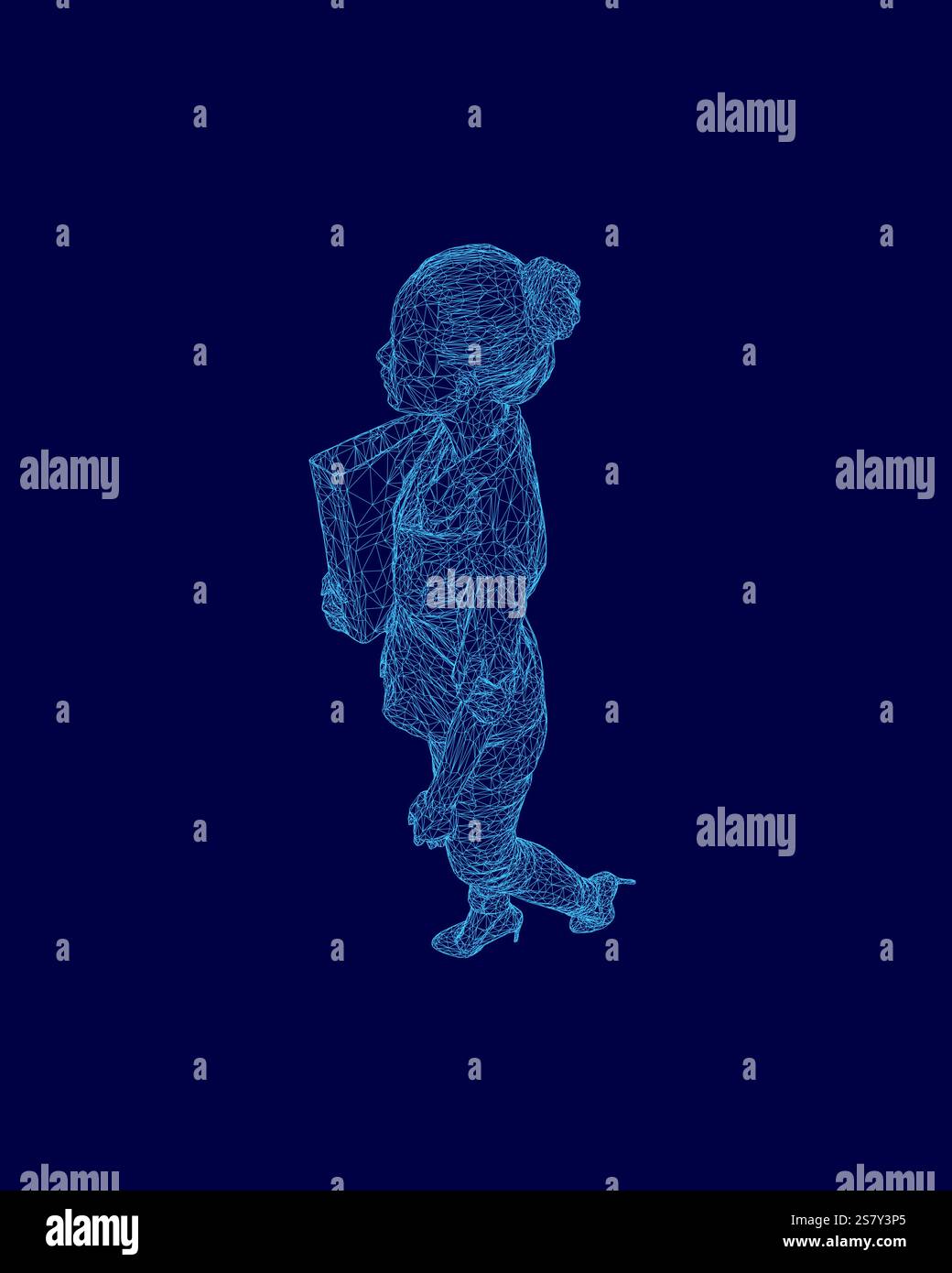 Back woman standing in Stock Vector Images - Alamy