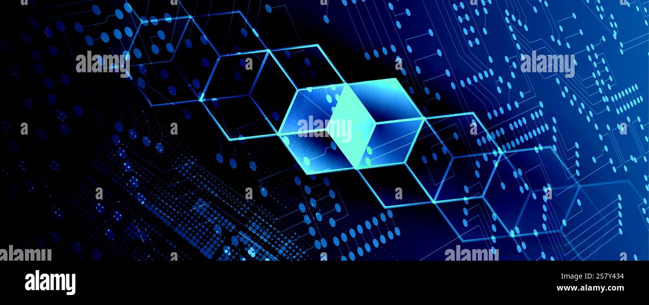 Abstract Computer cloud storage technology background. network visual ...