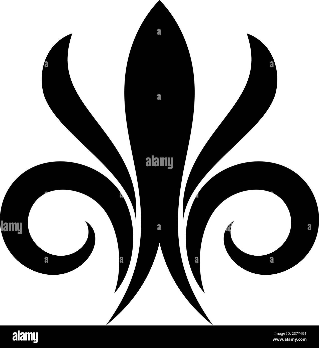 Stylized Flora Element - Flower Pattern for Decor, or Frames Border ...