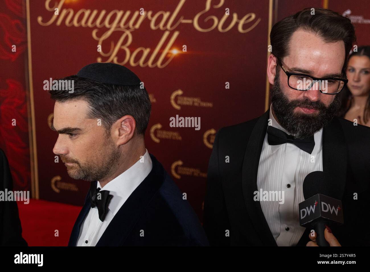 Washington, USA. 19th Jan, 2025. Matt Walsh and Ben Shapiro speak with ...