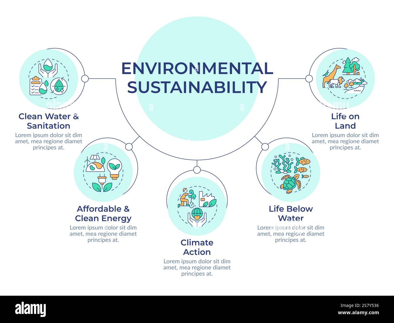 Ecology preservation circular diagram infographic Stock Vector Image ...