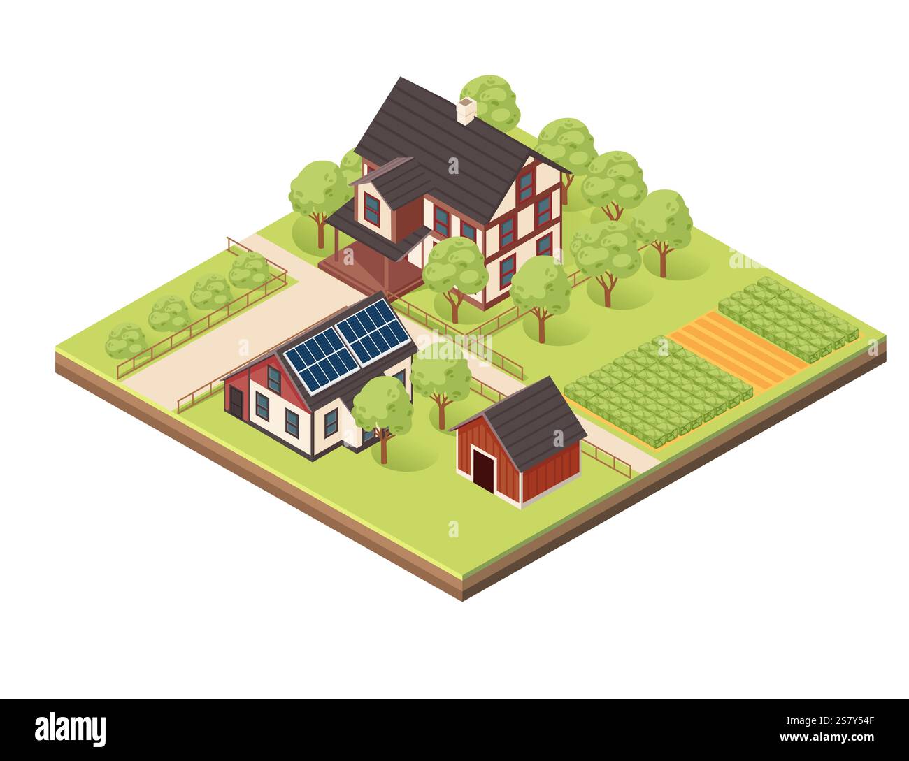 Private plots Stock Vector Images - Alamy