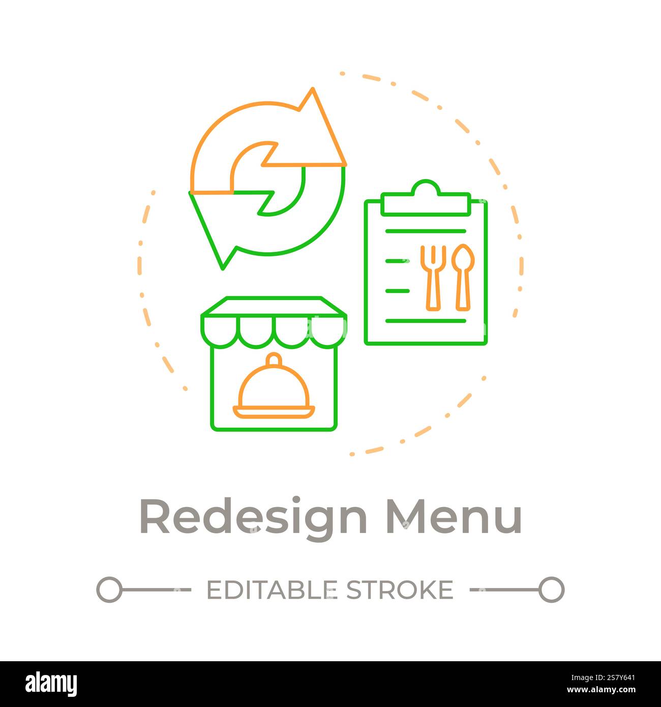Redesign menu duo tone concept icon Stock Vector Image & Art - Alamy