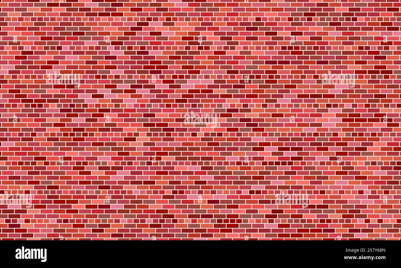 Red brick wall background. Vector illustration Stock Vector Image & Art ...