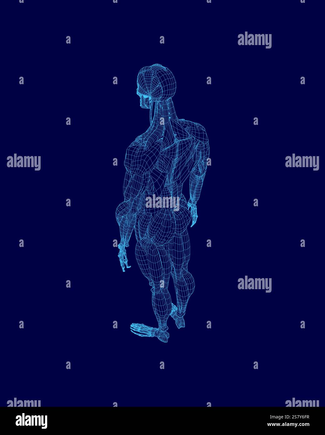 Blue human figure on Stock Vector Images - Alamy