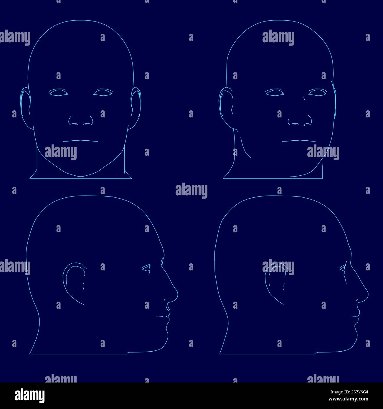 Male close up mouth side Stock Vector Images - Alamy