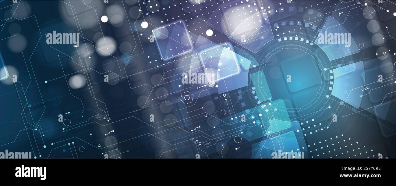 Abstract Computer cloud storage technology background. network visual ...