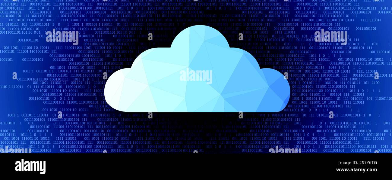 Abstract Computer cloud storage technology background. network visual ...