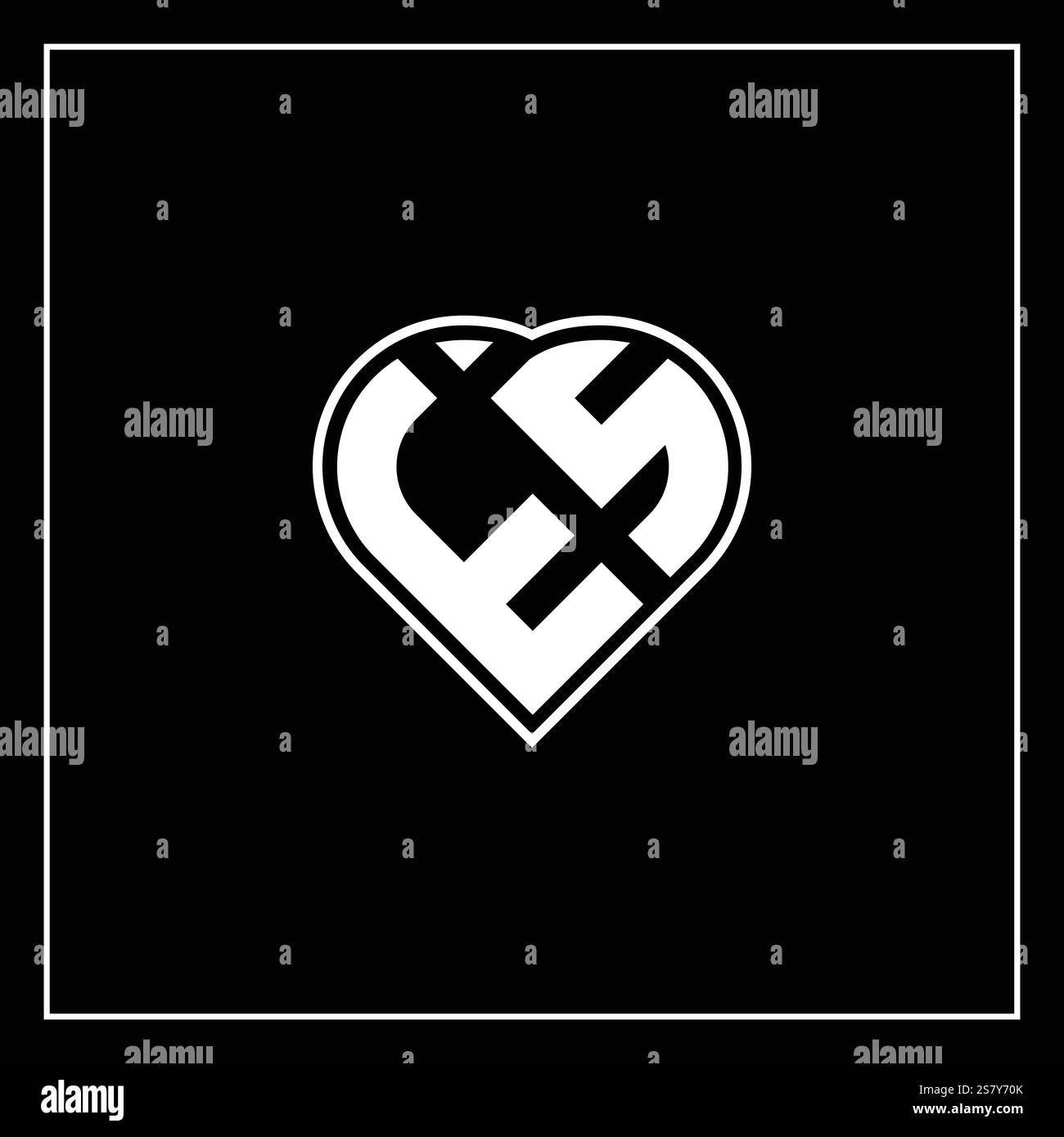 Love letter simple vector Black and White Stock Photos & Images - Alamy