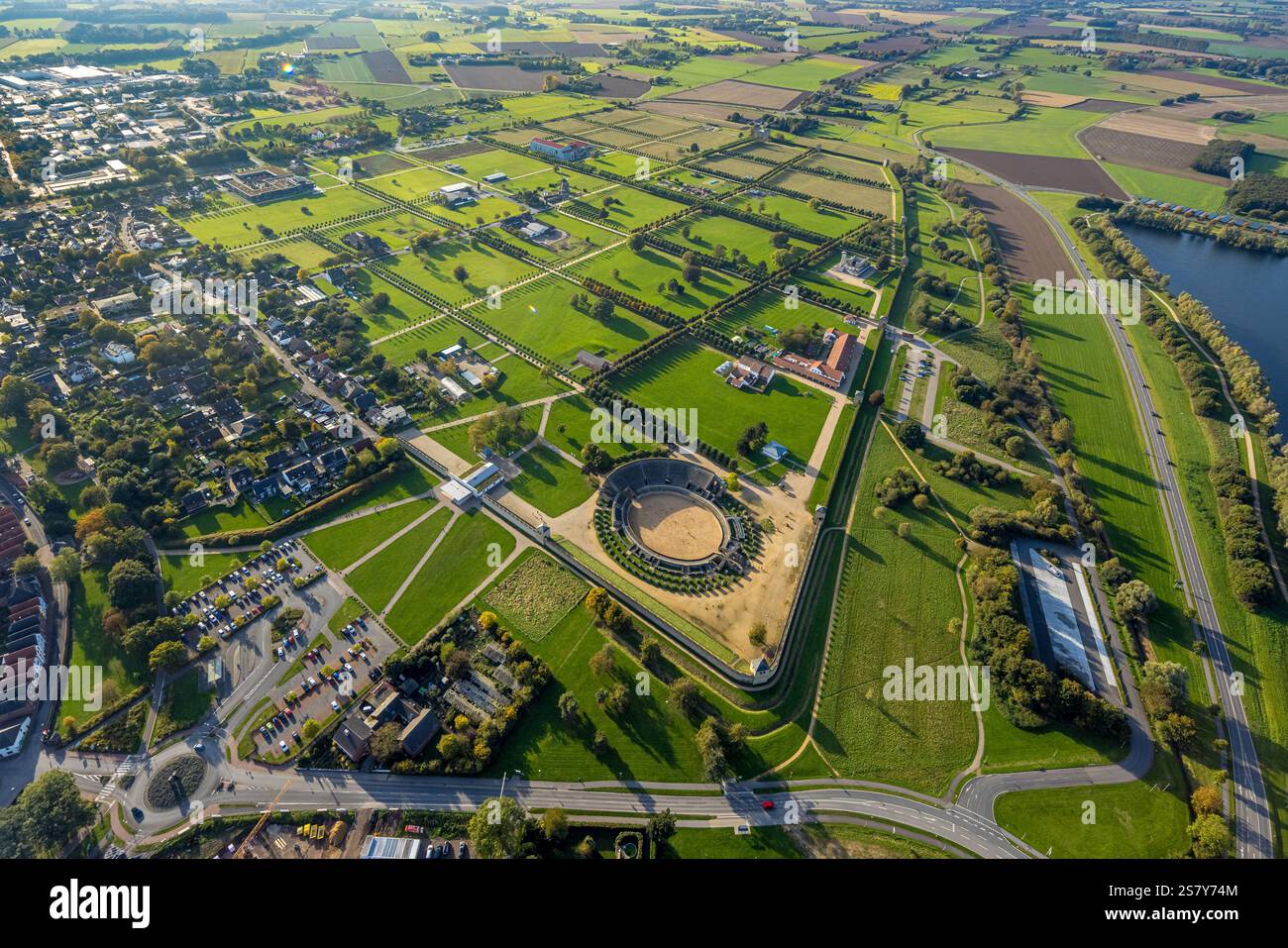 Aerial photo, overview LVR-Archaeological Park Xanten APX, Xanten ...