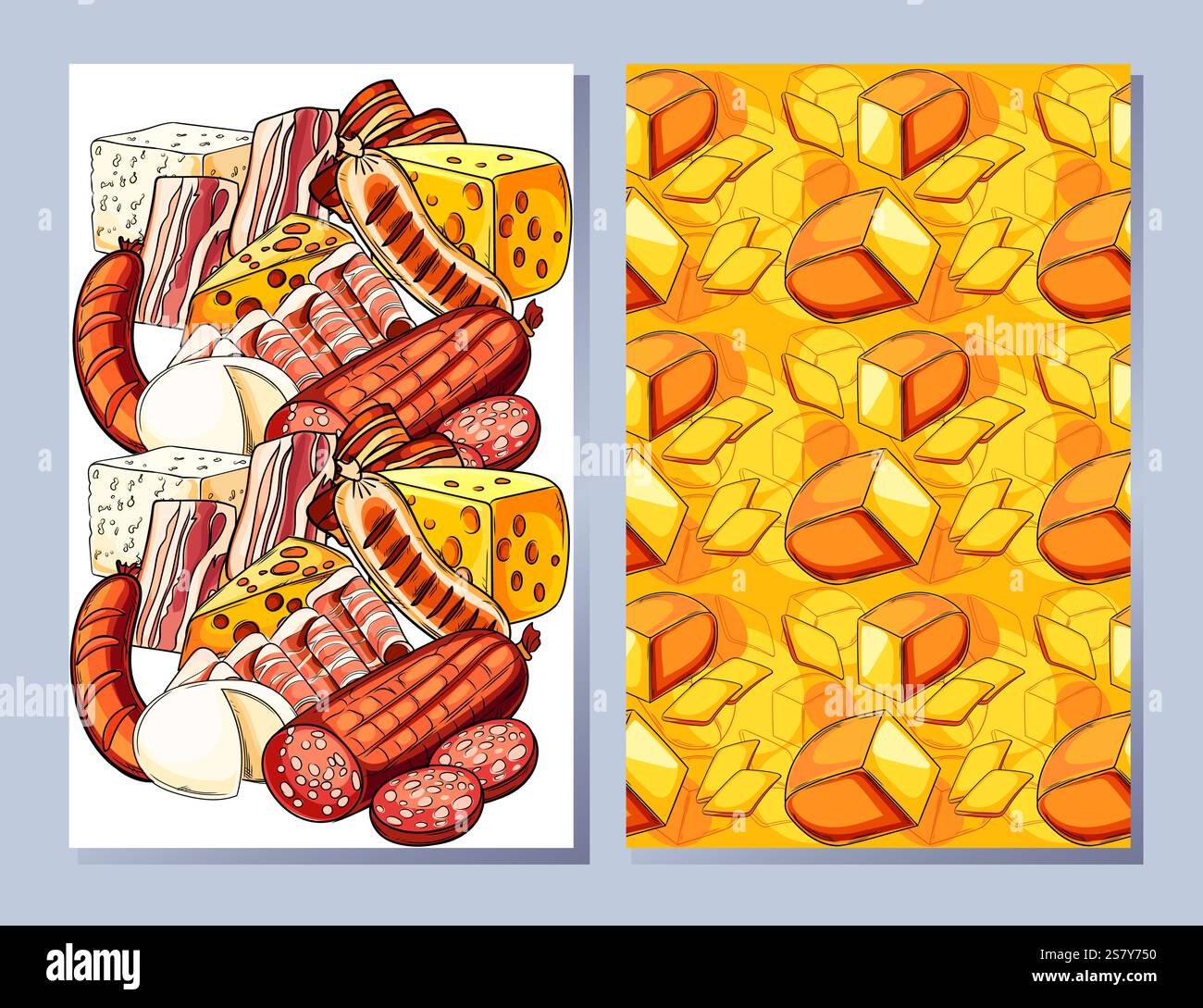 Decorative food layouts featuring sausage platters, cheeses, and bread ...