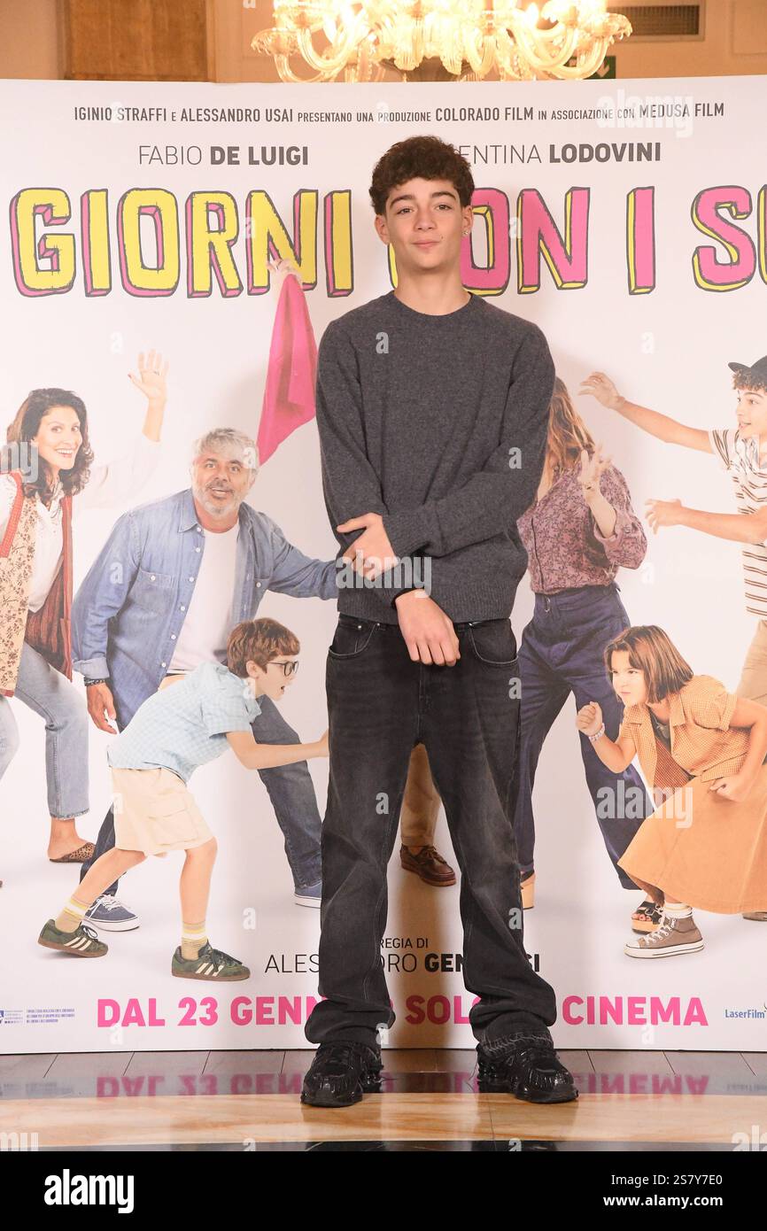 Rome, Italy. 20th Jan, 2025. Rome, Hotel Bernini Photocall of the film ...