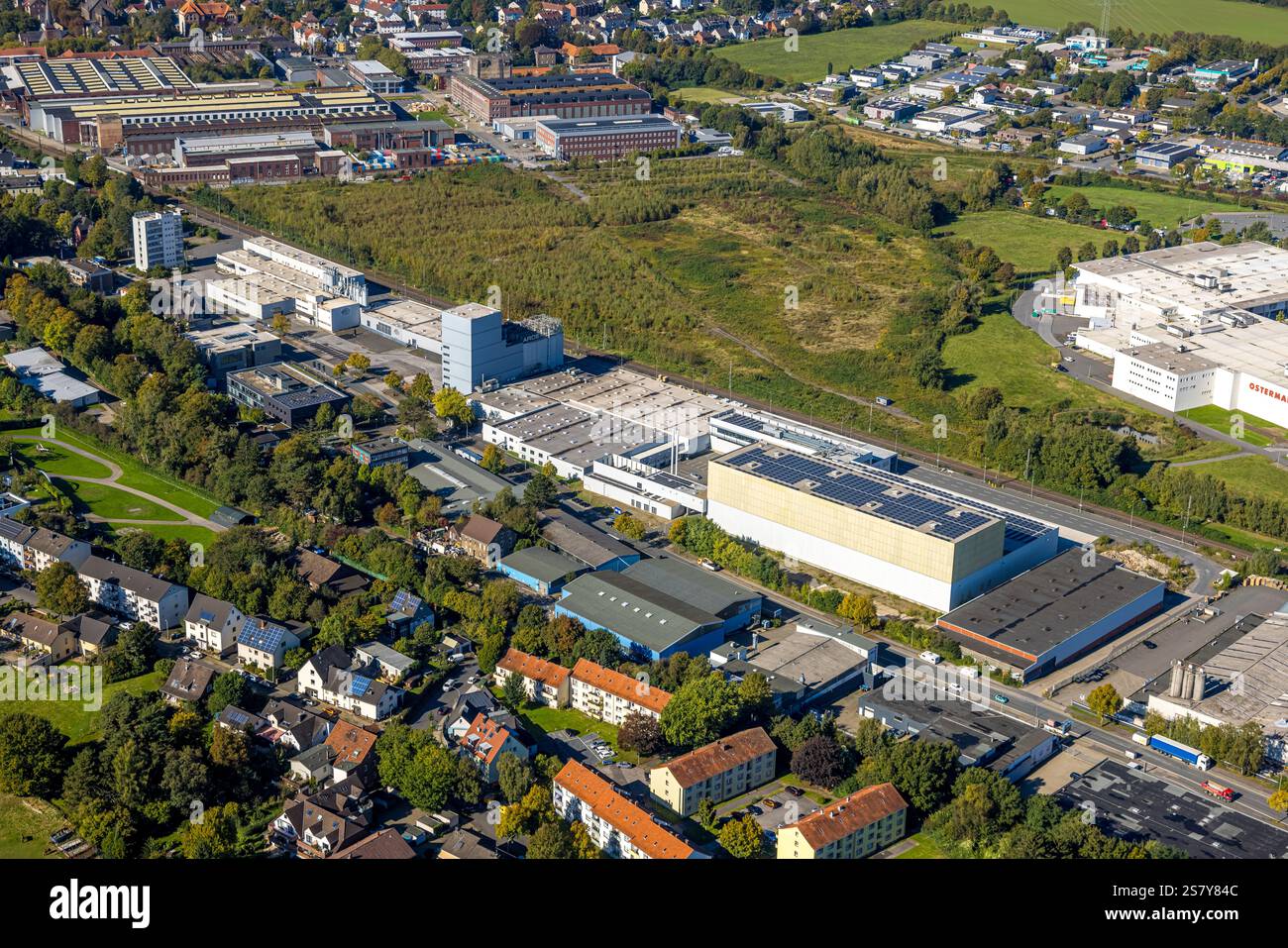 Aerial photo, ARDEX GmbH, Building materials, Witten-Annen, North Rhine ...