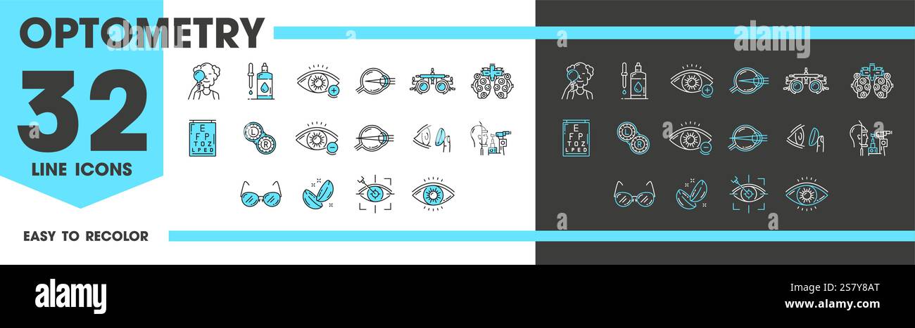 Glasses optometrist eye care Stock Vector Images - Alamy