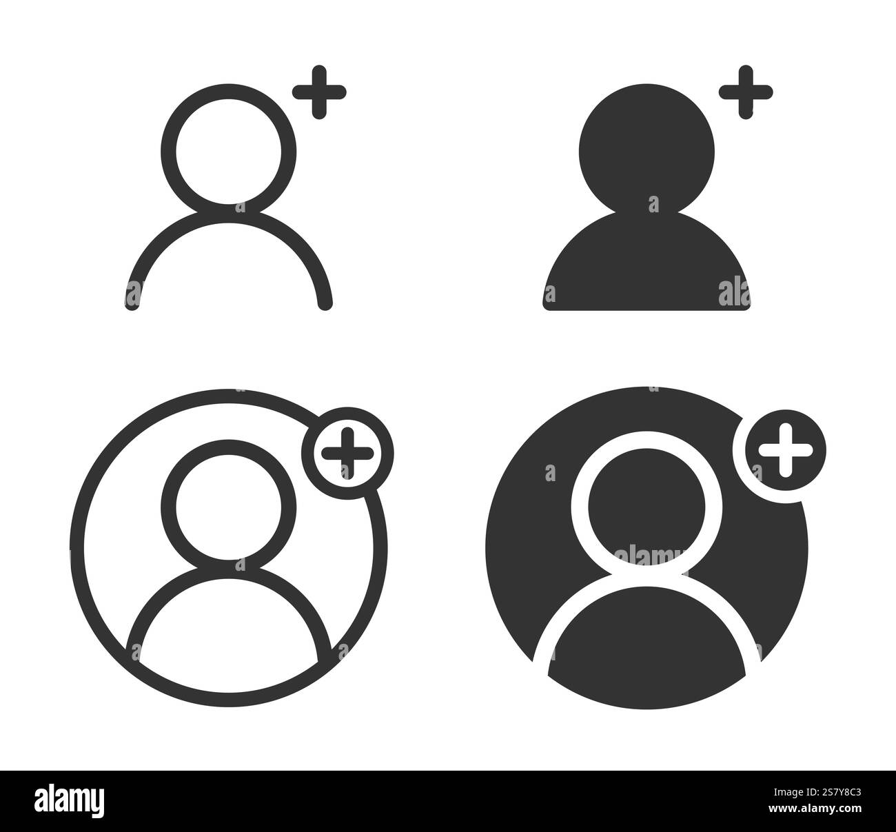 Add a new User profile login or access authentication icon. web avatar ...