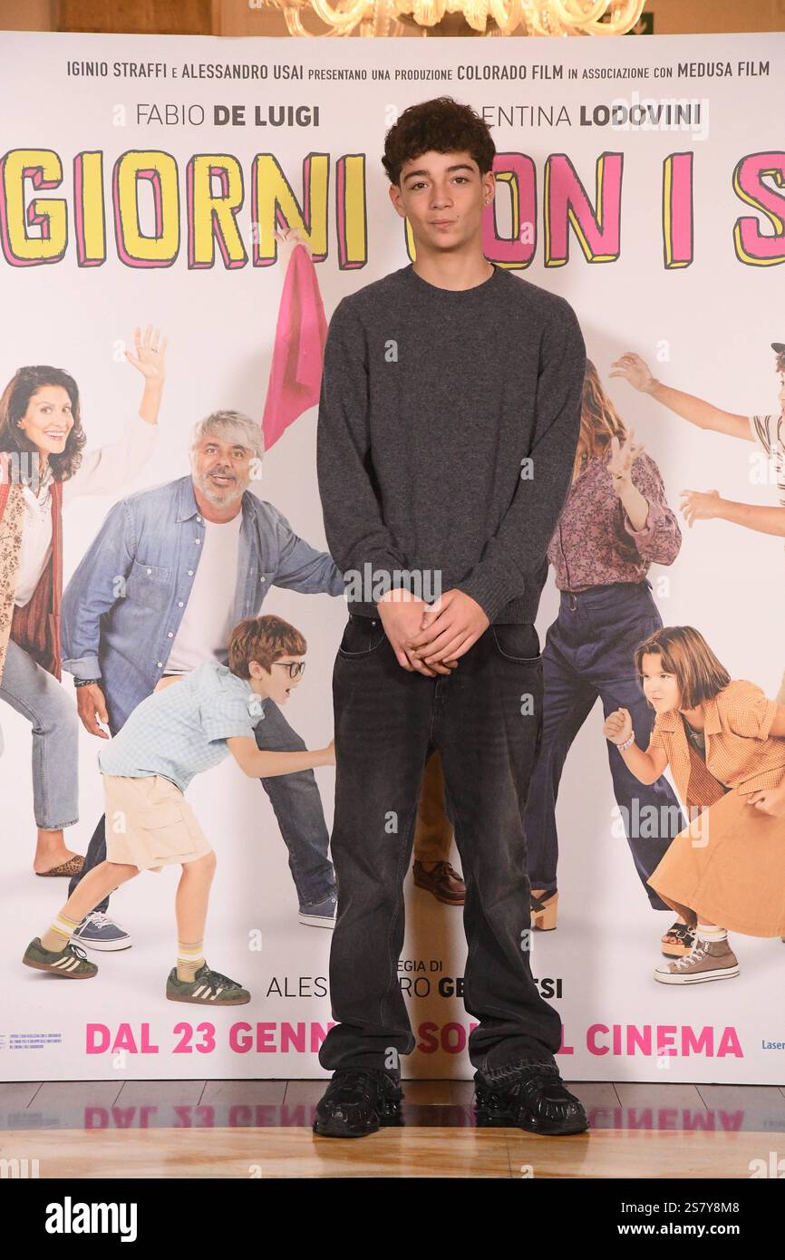 Rome, Italy. 20th Jan, 2025. Rome, Hotel Bernini Photocall of the film ...