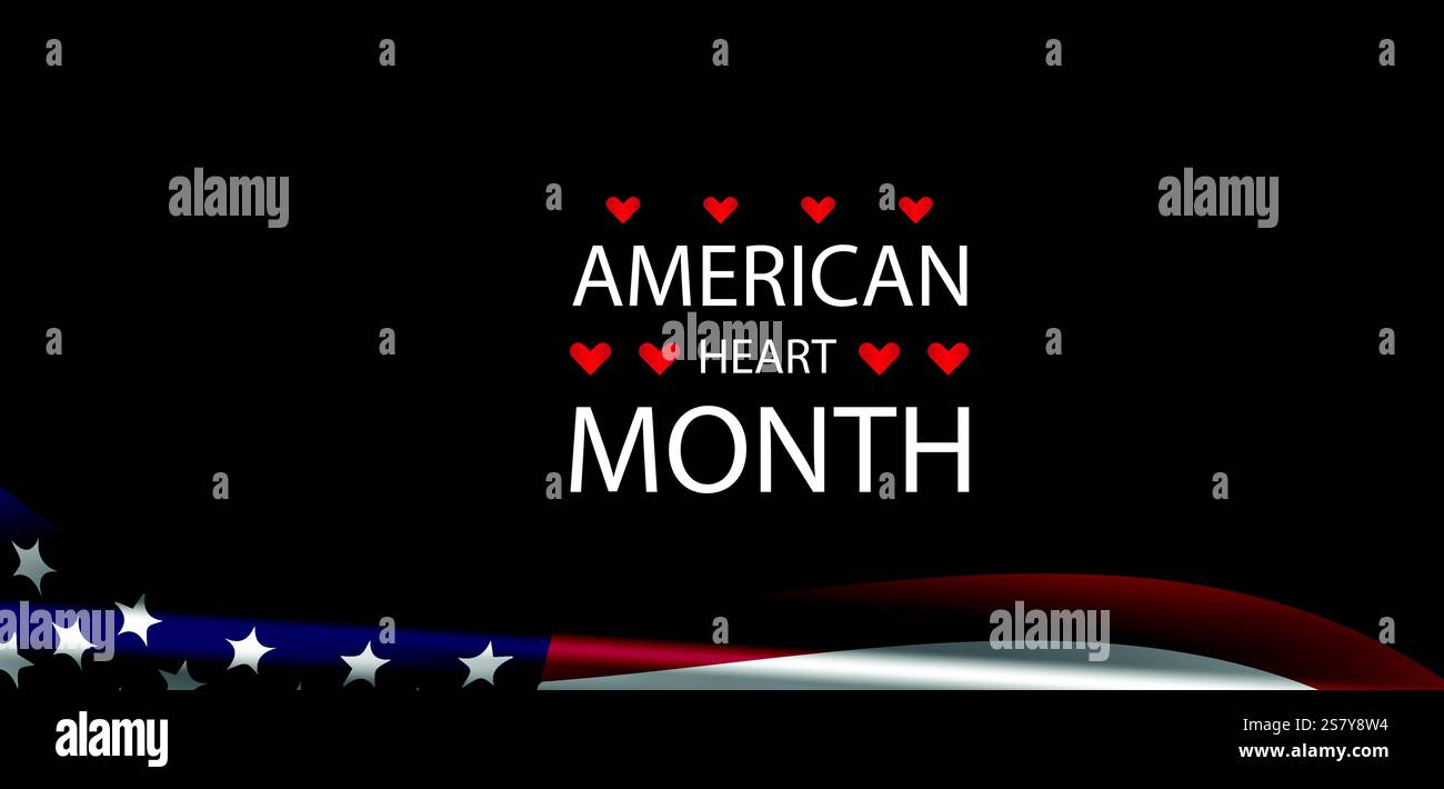 American heart poster Stock Vector Images - Alamy