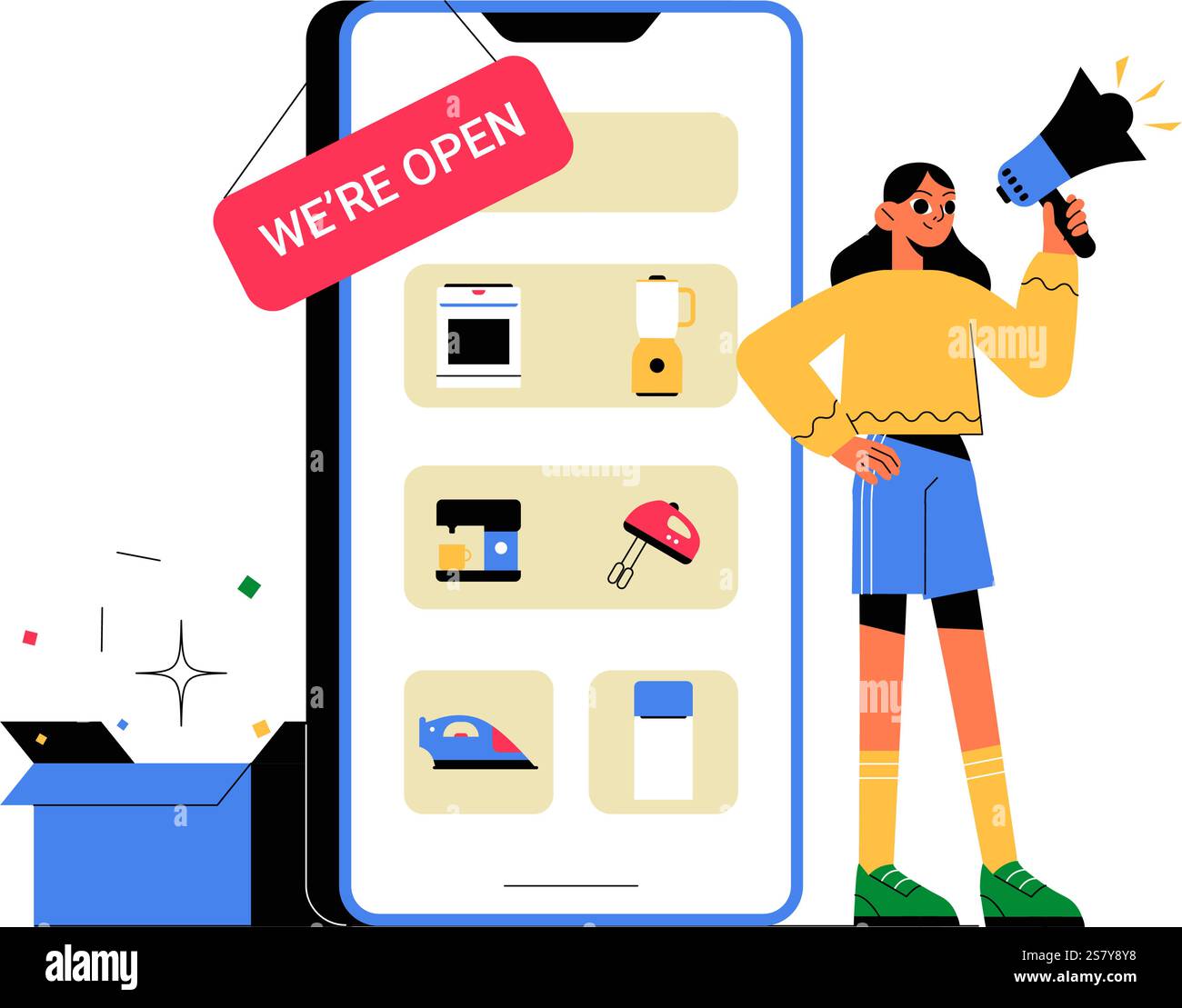 Female sales promoter hi-res stock photography and images - Alamy