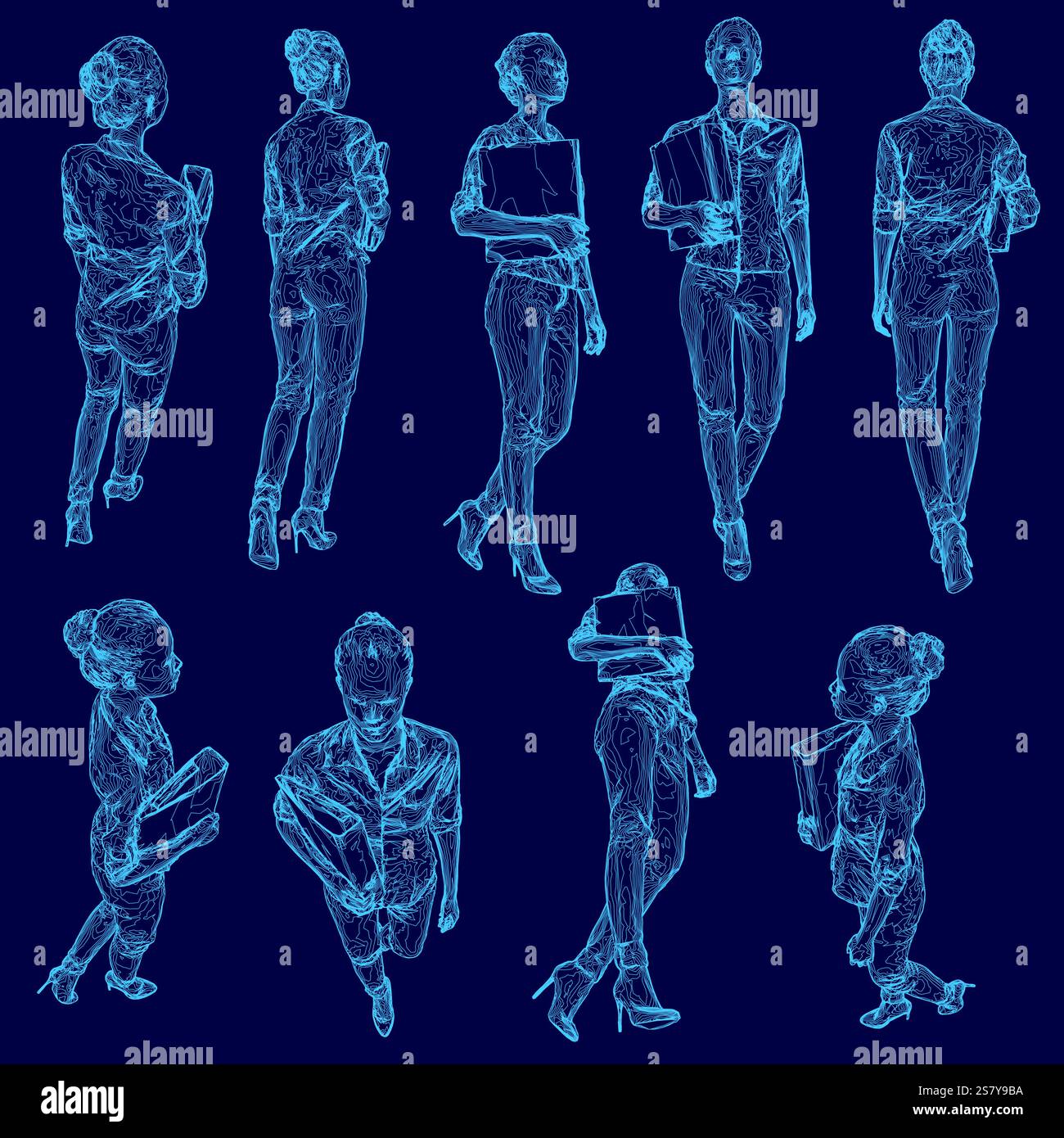 Model poses in design Stock Vector Images - Alamy