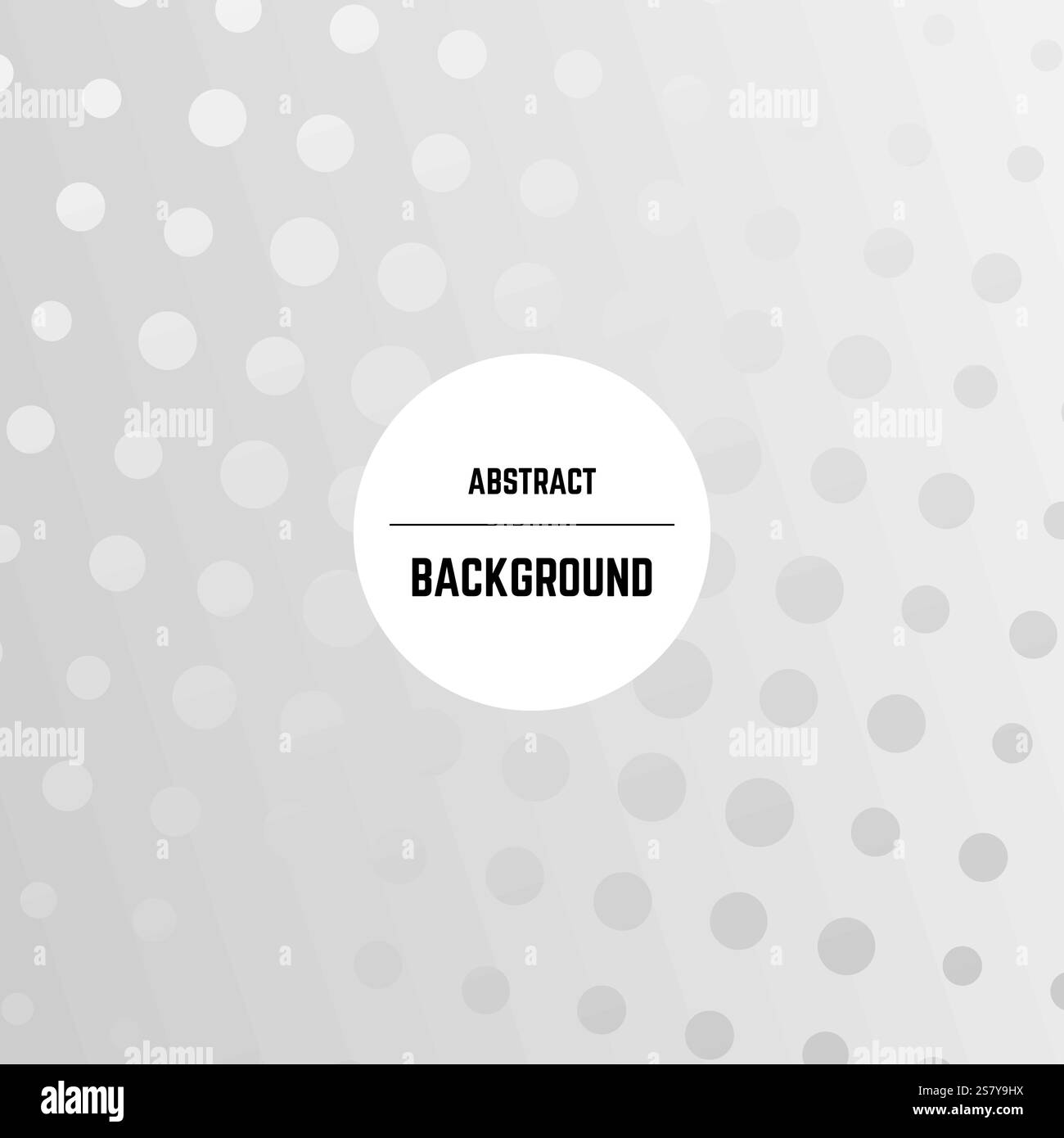 Abstract monochrome background with dots, halftone effect and circle in ...
