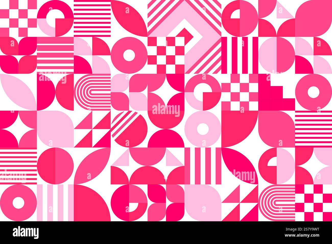 Valentines day background with pink geometric shapes. Vector abstract ...