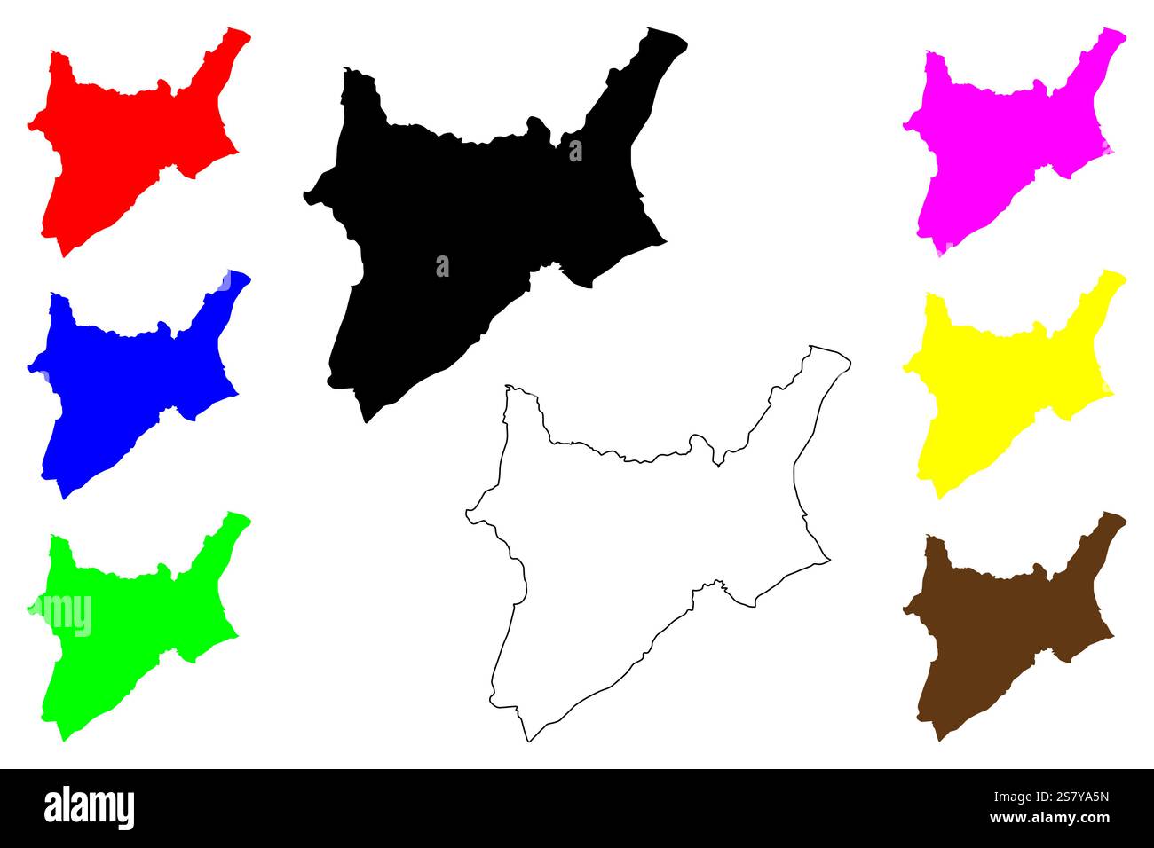 Maua city (Federative Republic of Brazil, Sao Paulo state) map vector ...