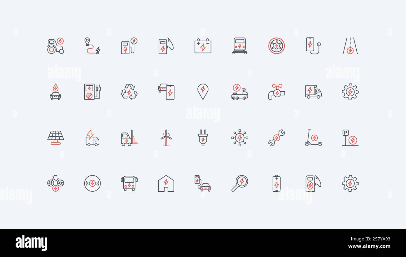 Electric energy transport, battery and electro car, sustainable power ...