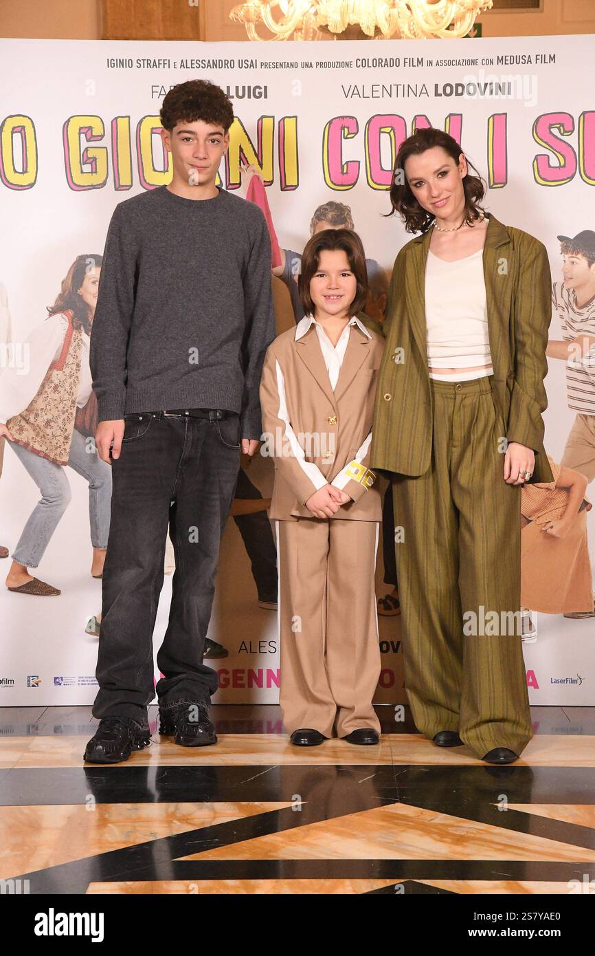 Rome, Italy. 20th Jan, 2025. Rome, Hotel Bernini Photocall of the film ...