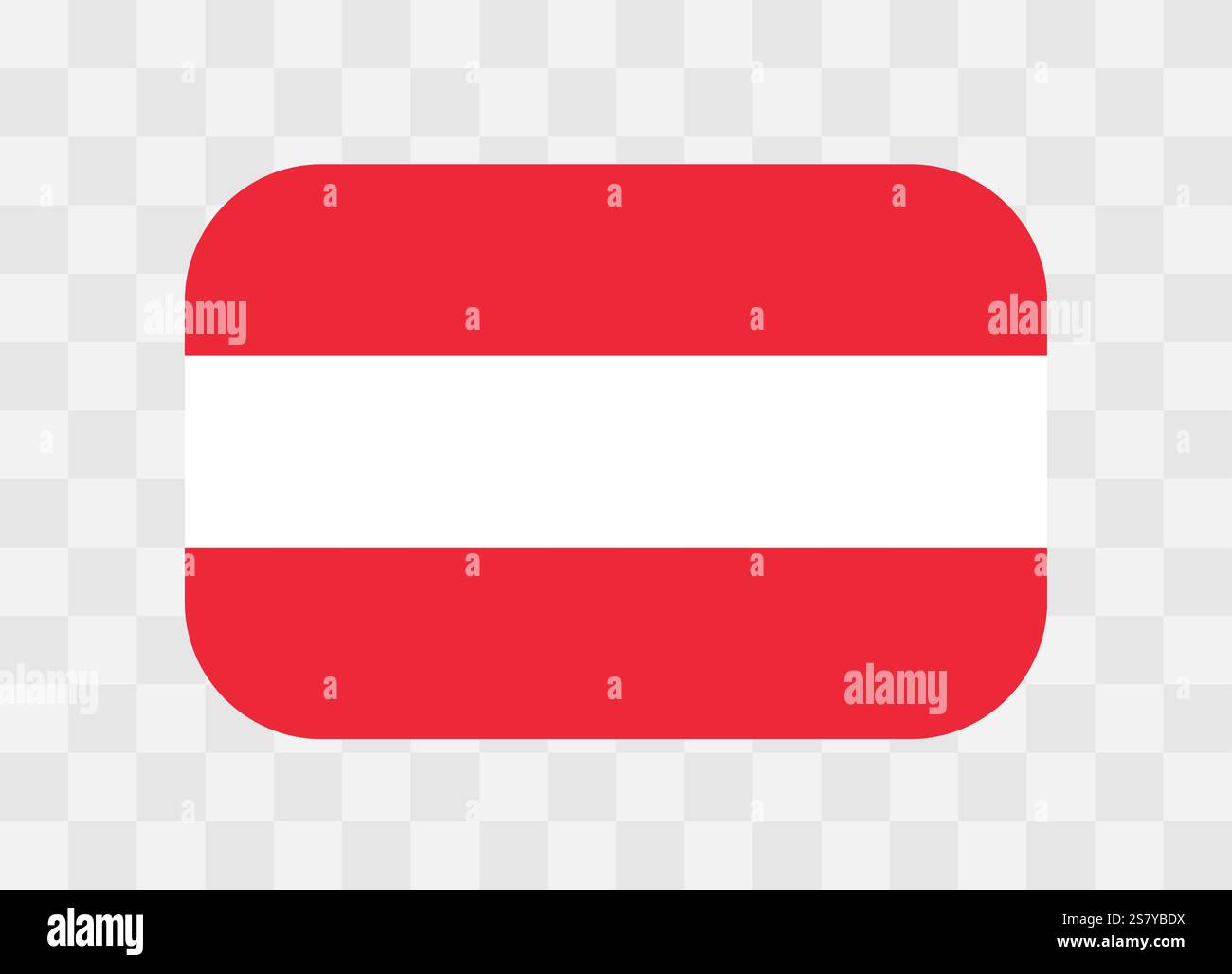 Austria flag - rounded rectangle colorful flag representing a country ...