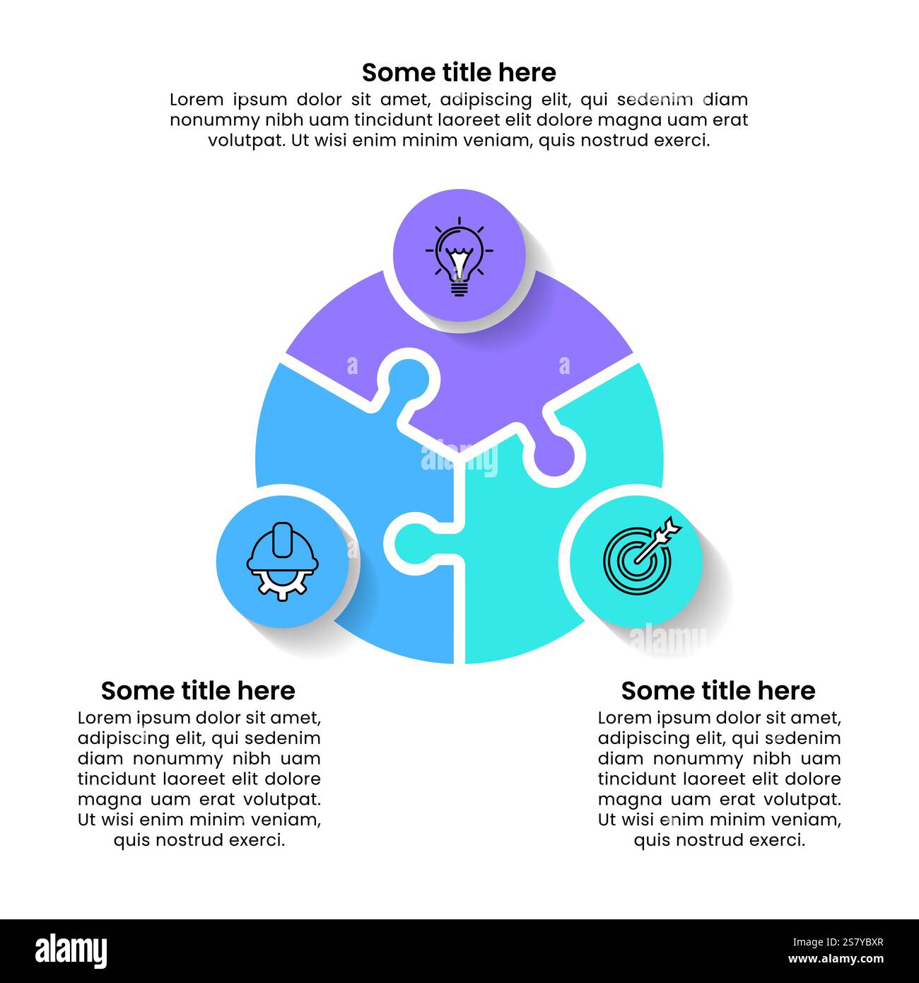 Three part workflow Stock Vector Images - Alamy