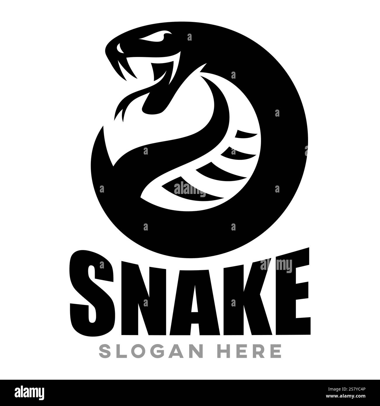 Modern snake logo. Vector illustration Stock Vector Image & Art - Alamy
