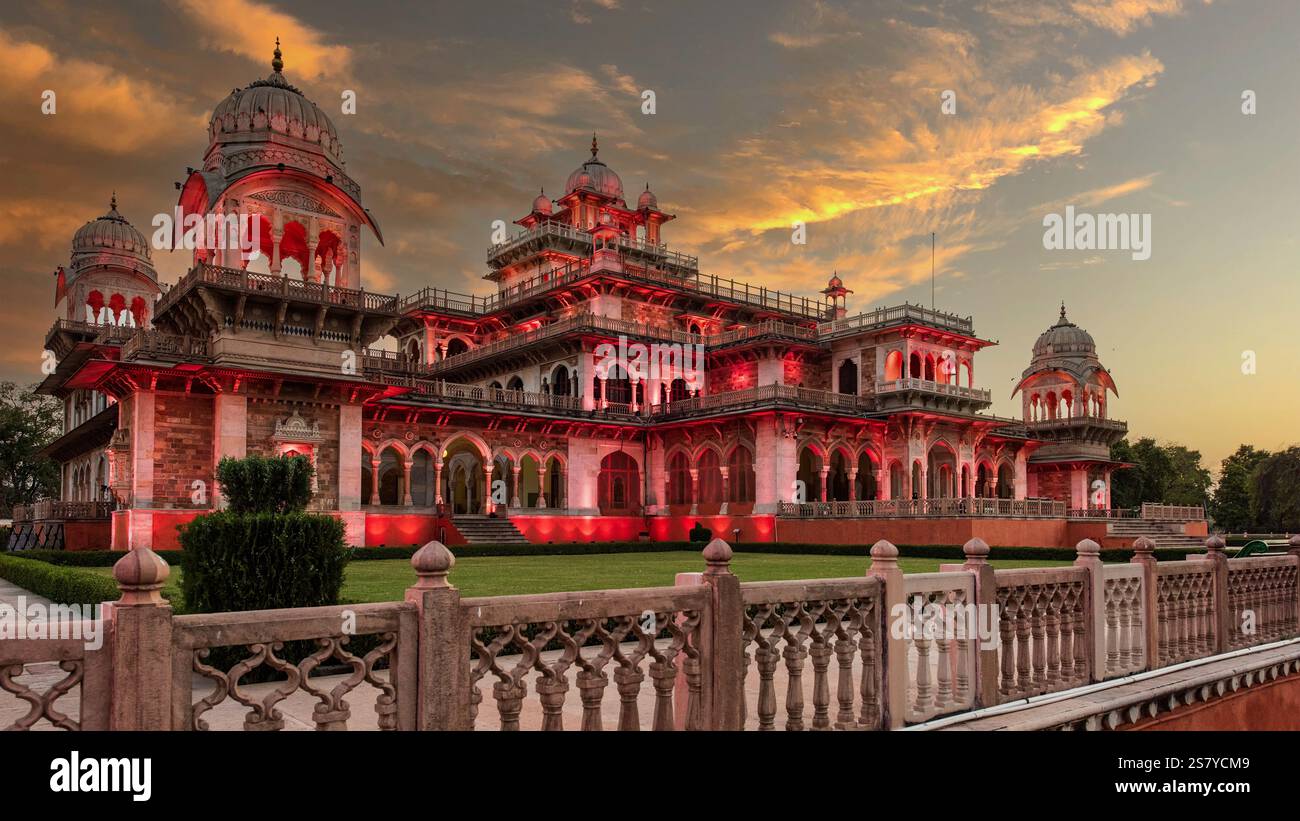 The Albert Hall Museum in Jaipur is a stunning example of Indo ...