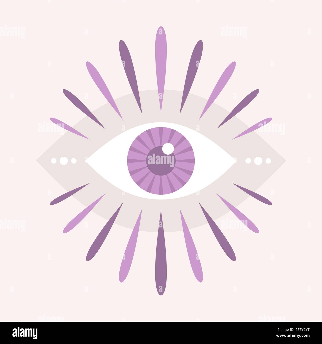 All-seeing eye or third eye, abstract vector illustration in flat style Stock Vector Image & Art ...