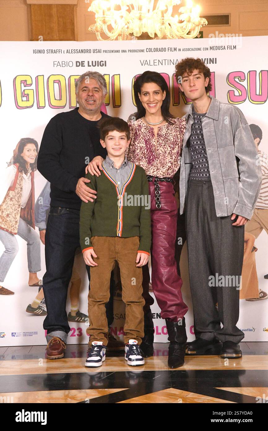 Rome, Italy. 20th Jan, 2025. Rome, Hotel Bernini Photocall of the film ...