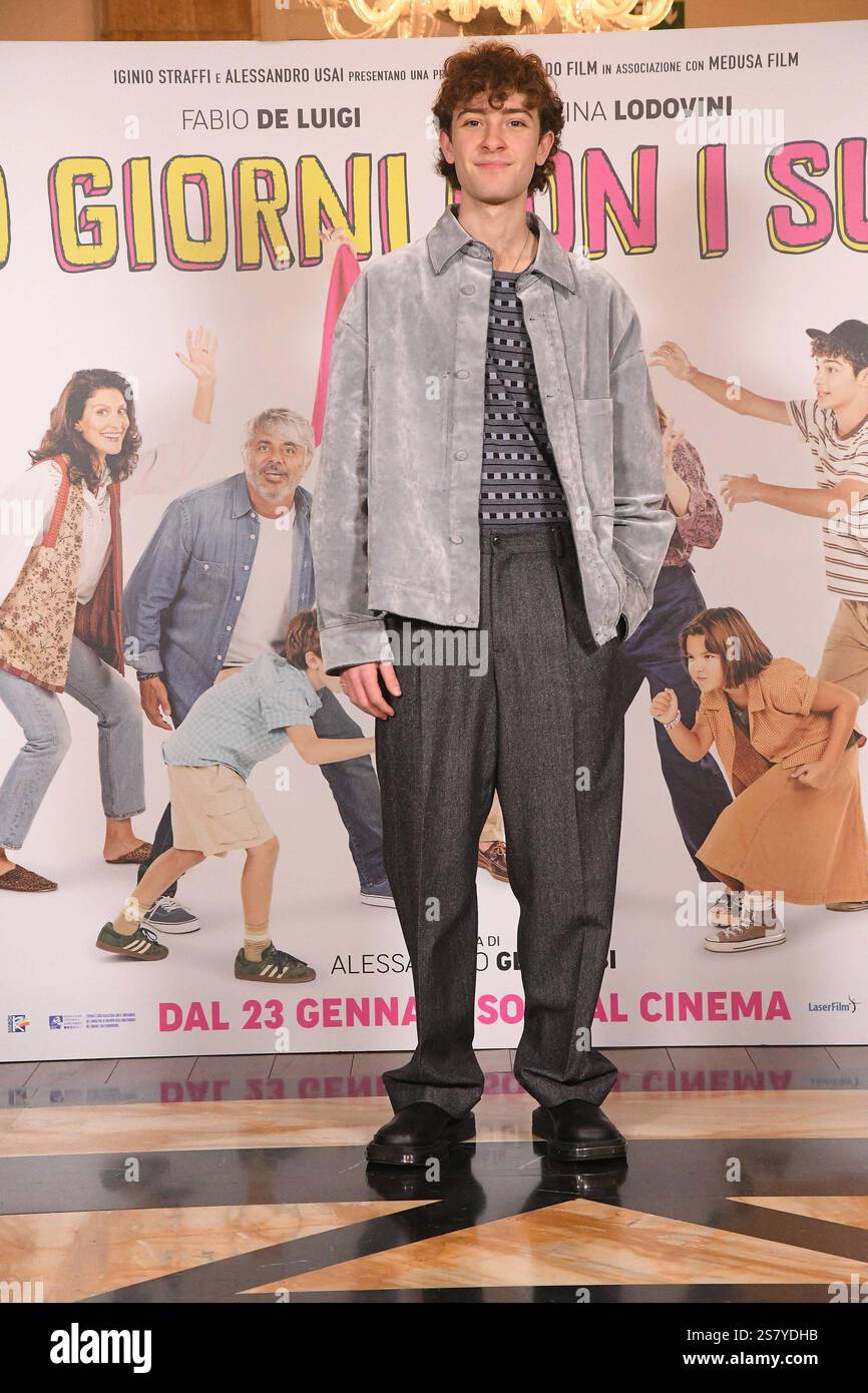 Rome, Italy. 20th Jan, 2025. Rome, Hotel Bernini Photocall of the film ...