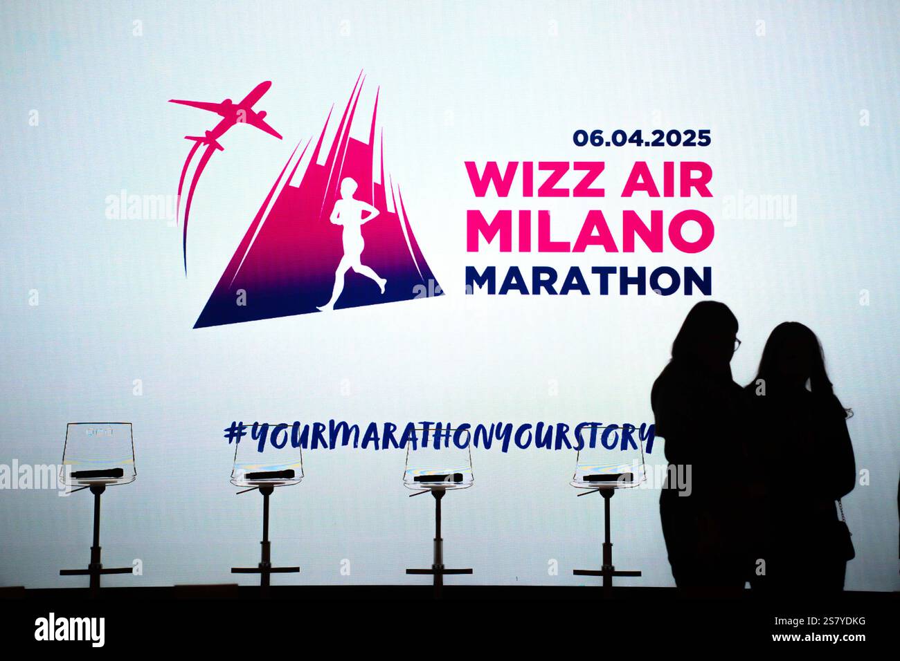 Arese, Milano. 20th Jan, 2025. Wizz Air Milano Marathon 2025 Talk ...
