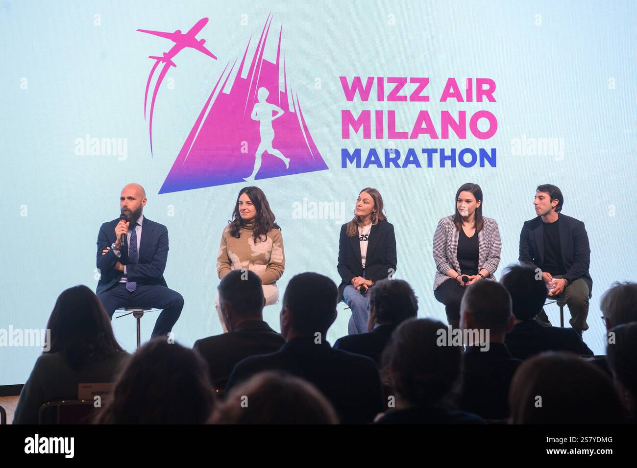 Arese, Milano. 20th Jan, 2025. Wizz Air Milano Marathon 2025 Talk ...