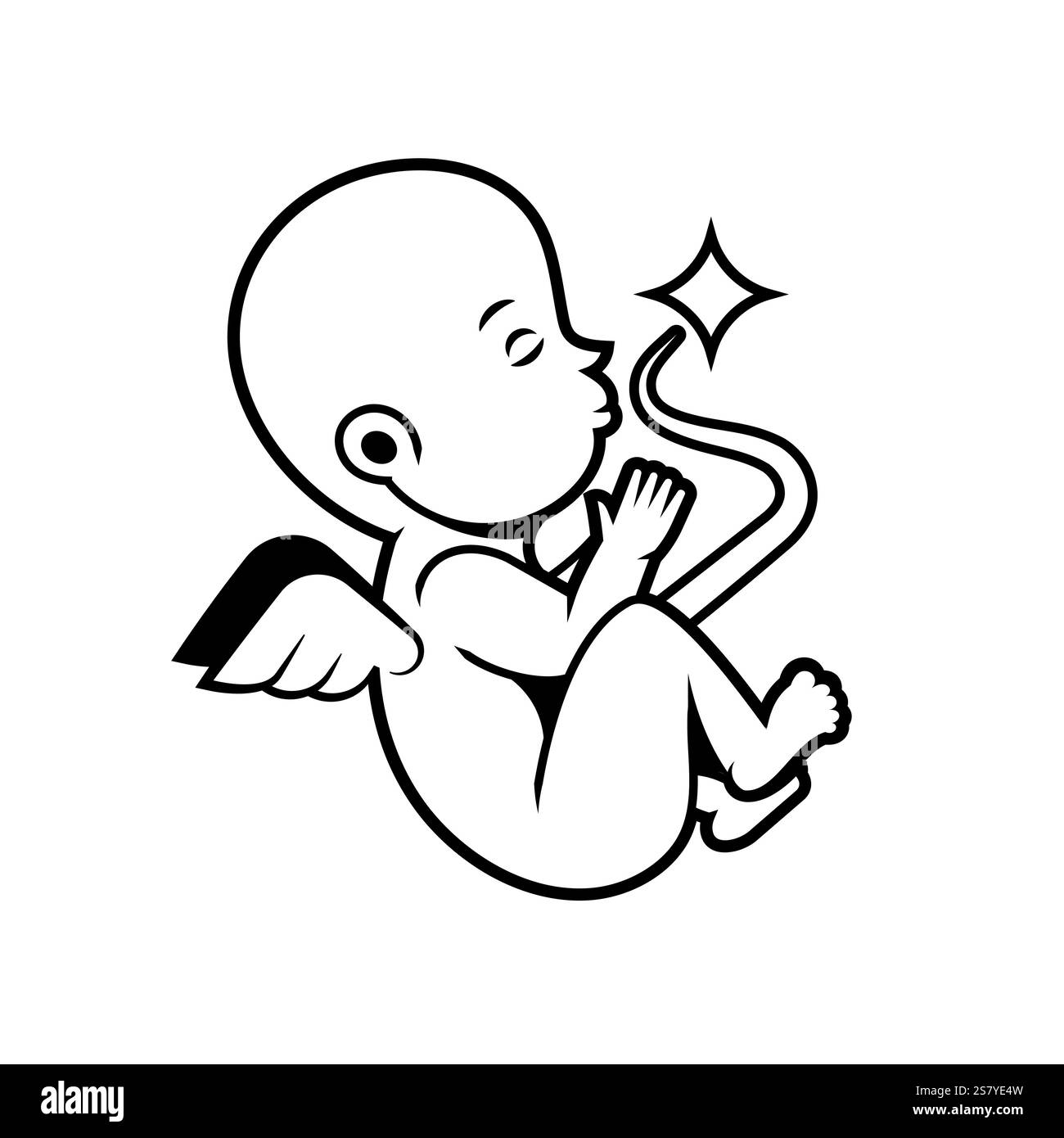 Baby in womb. Pregnancy and health of child. Ultrasound examination ...