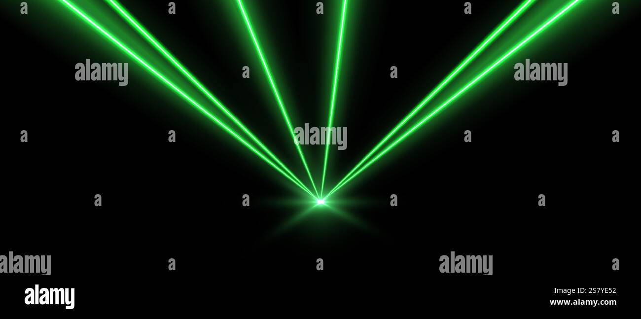 Laser beams, concert or nightclub spotlights light effect Stock Vector ...
