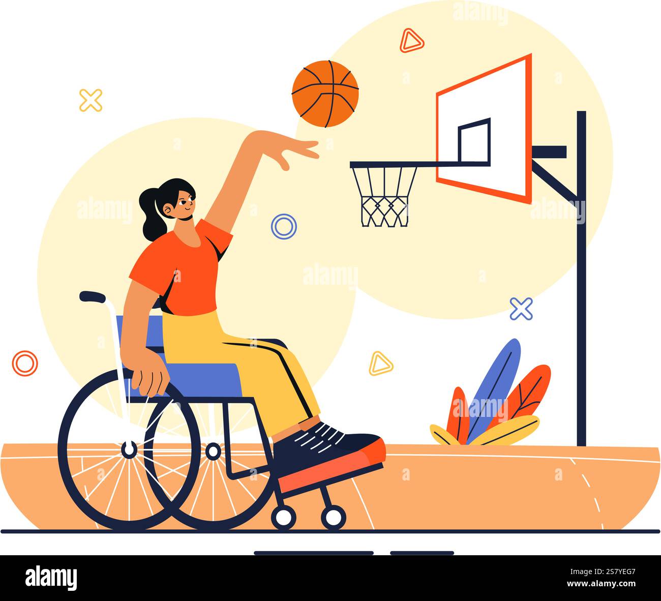 Sports for Disabled People Vector Illustration Featuring Sports ...