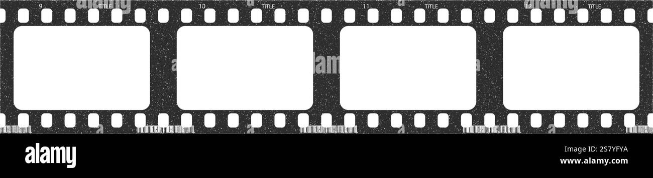 Grunge film strip frame template vector illustration Stock Vector Image ...
