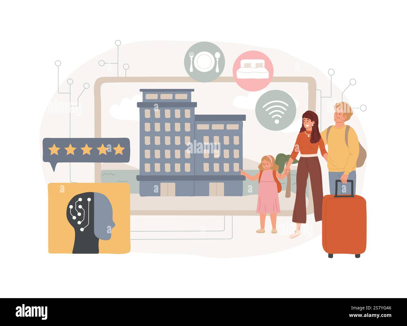 AI-Personalized Marketing abstract concept vector illustration Stock ...