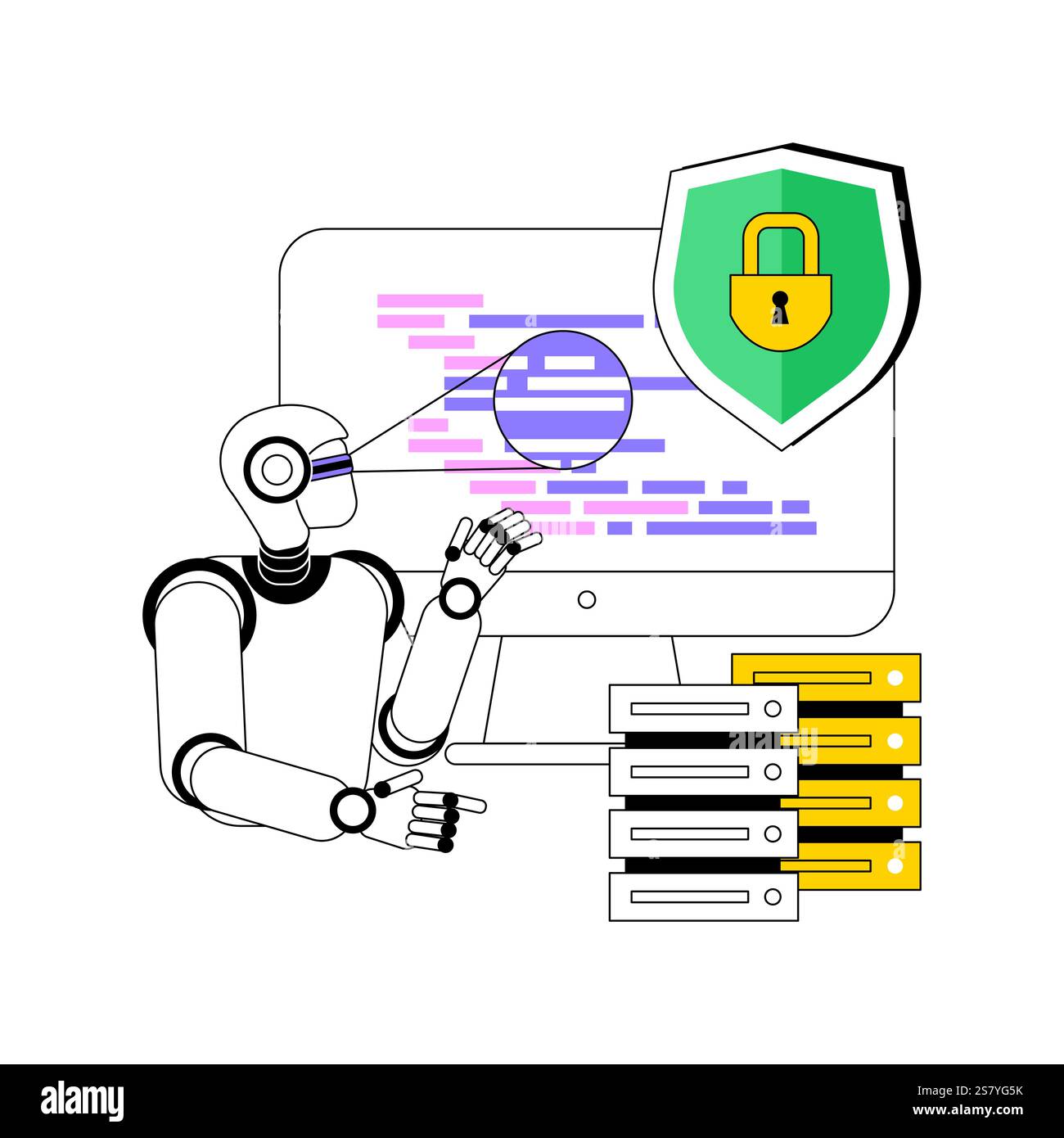 AI-Enhanced Threat Detection abstract concept vector illustration Stock Vector Image & Art - Alamy