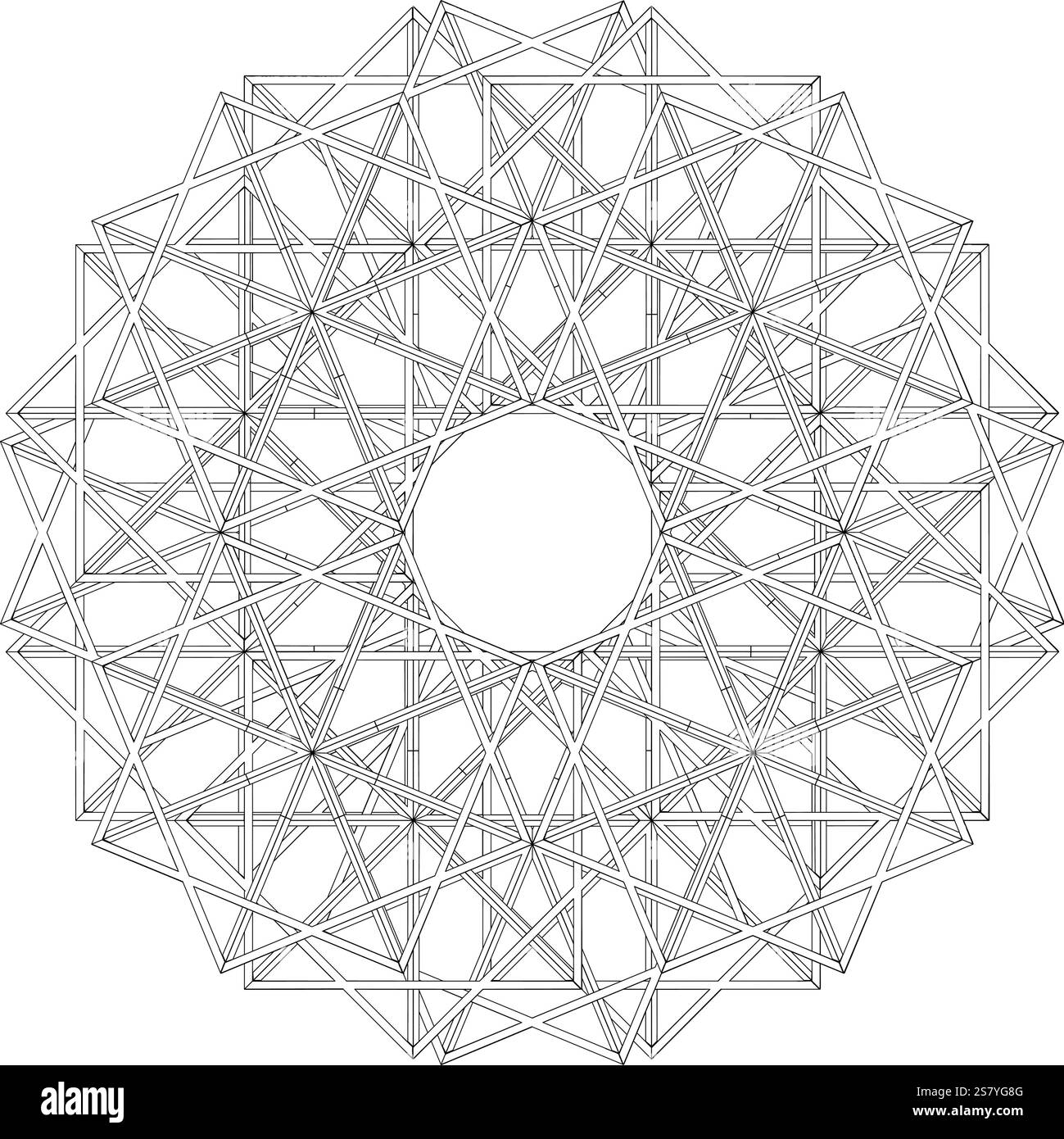 Abstract Construction Structure Vector. A Vector Illustration Of ...
