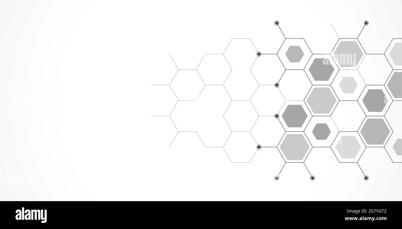 Genetic engineering and molecular structure, hexagon DNA network ...