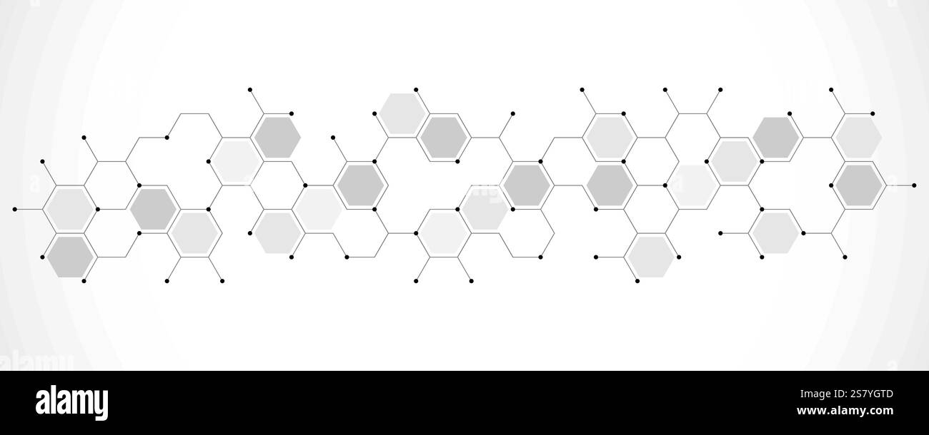 Genetic engineering and molecular structure, hexagon DNA network ...